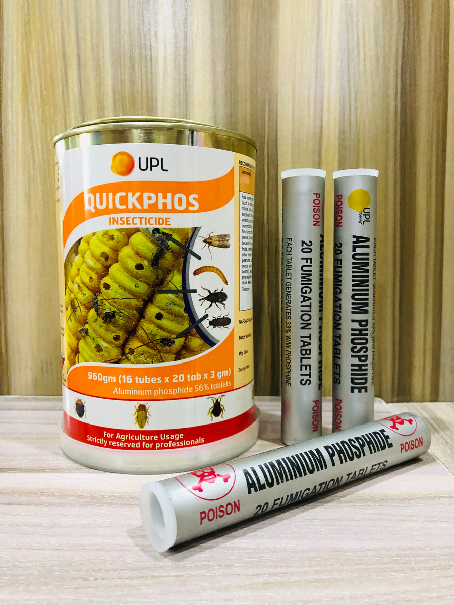 UPL QUICKPHOS INSECTICIDE (ALUMINIUM PHOSPHIDE) – Urchidamas Resources